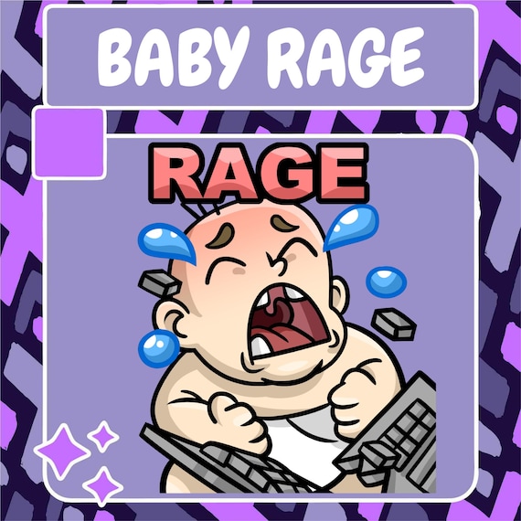 Baby Rage Emote animado / Twitch Emote / Youtube Emote / - Etsy España