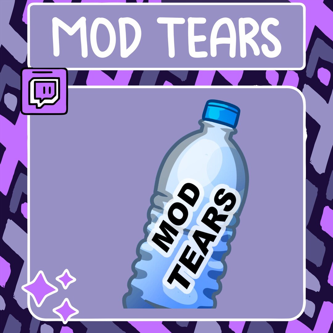 Mod Tears Emote | Twitch Emote | Youtube Emote | Discord Emote ...