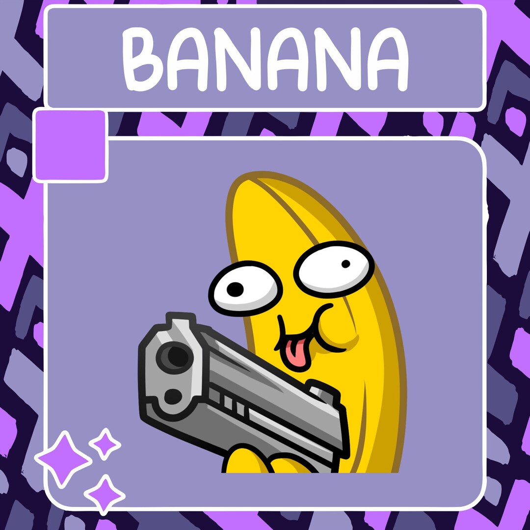 Animated Banana Gun Emote Twitch Emote Youtube Emote Discord Emote ...