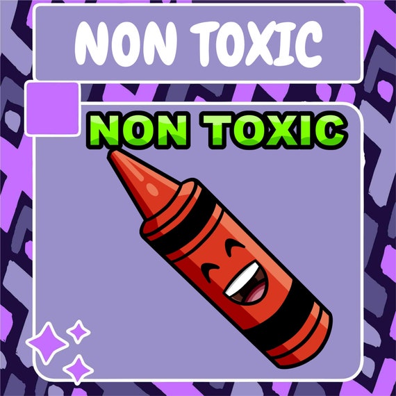 Non-toxic Crayon Emote Twitch Emote Youtube Emote - Etsy