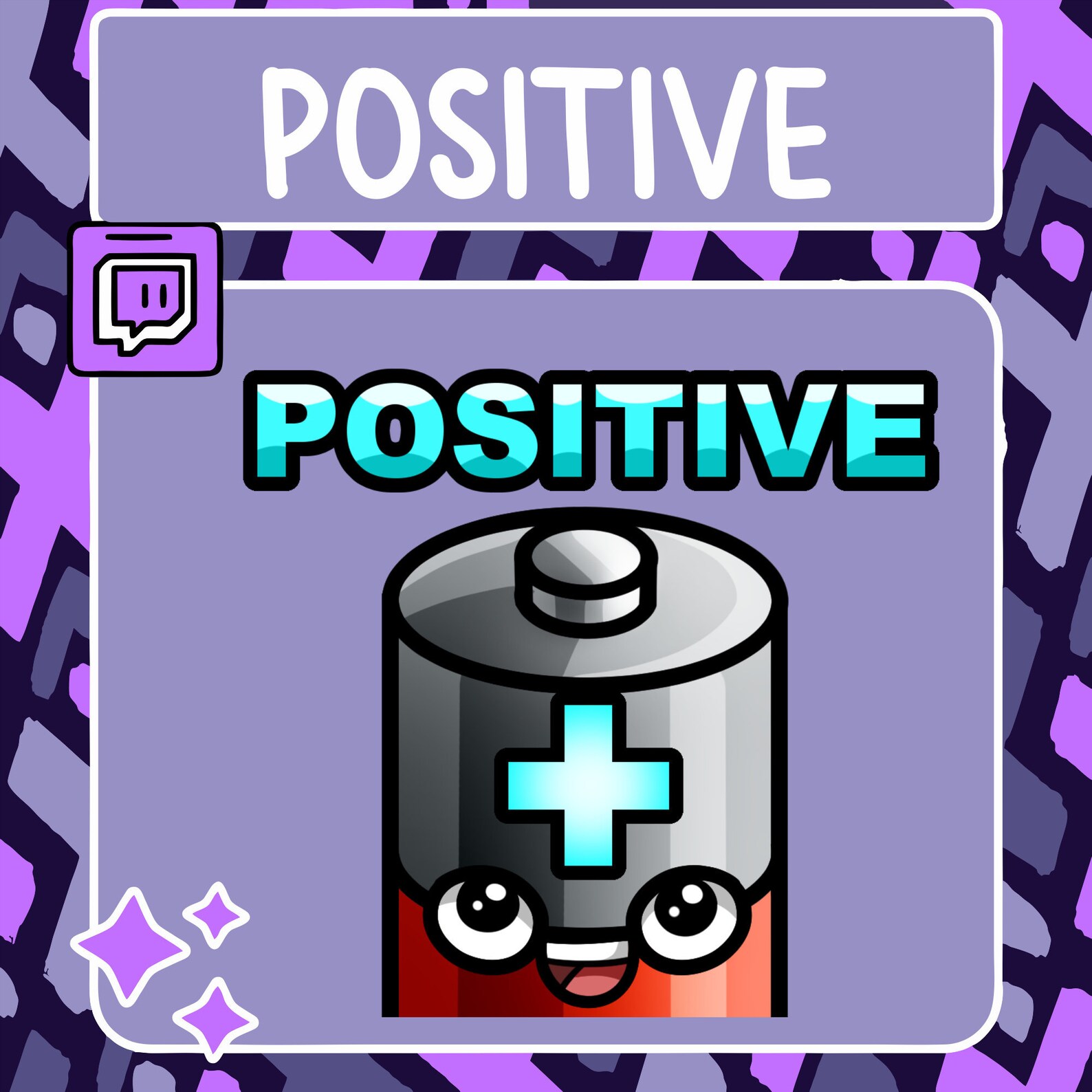 Positive Battery Emote | Emote | Youtube Emote | Discord Emote ...
