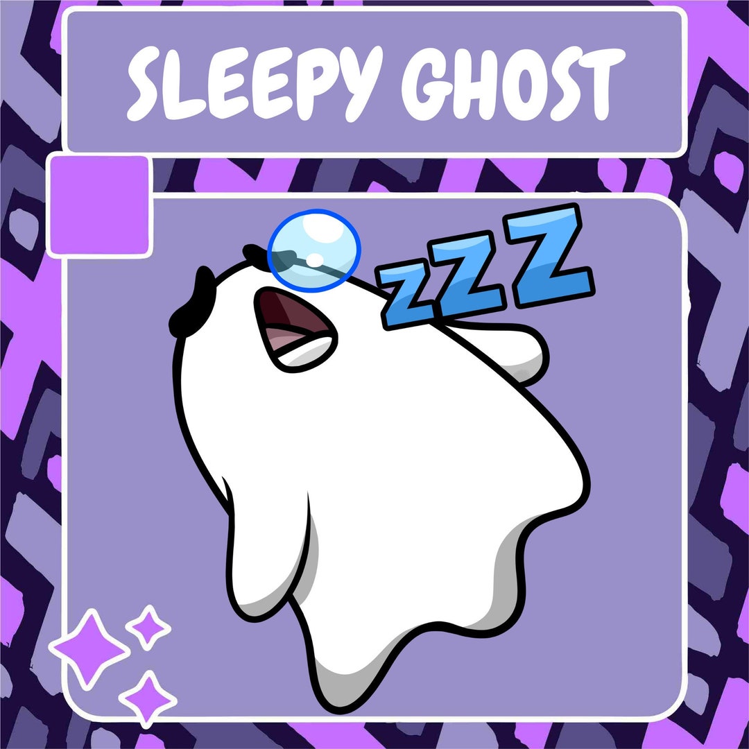 Sleepy Ghost Emote | Twitch Emote | Youtube Emote | Discord Emote ...