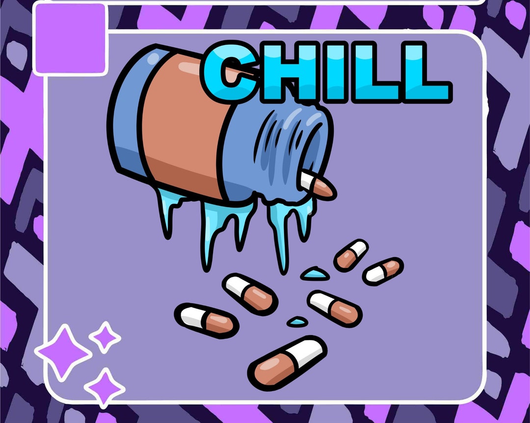 Chill Pills Emote | Twitch Emote | Youtube Emote | Discord Emote ...
