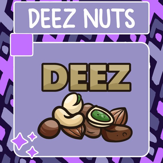 Deez Nuts Emote Twitch Emote Youtube Emote Discord Emote | Etsy Canada