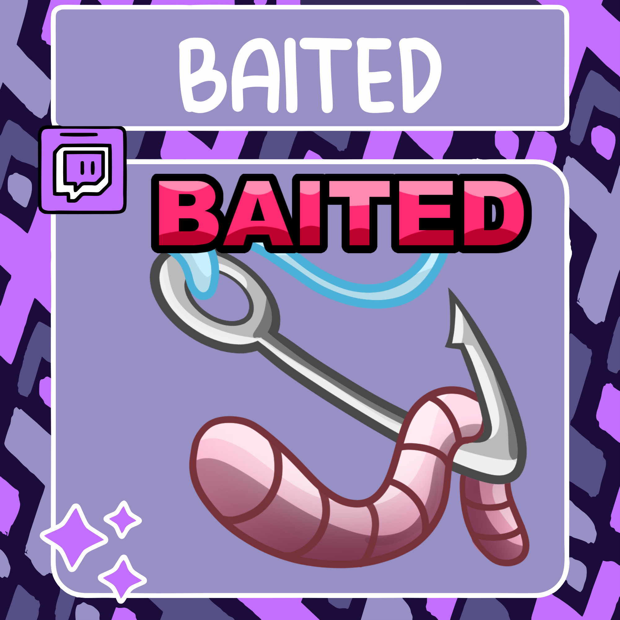 Baited Hook Emote Twitch Emote Youtube Emote Discord Emote Community ...