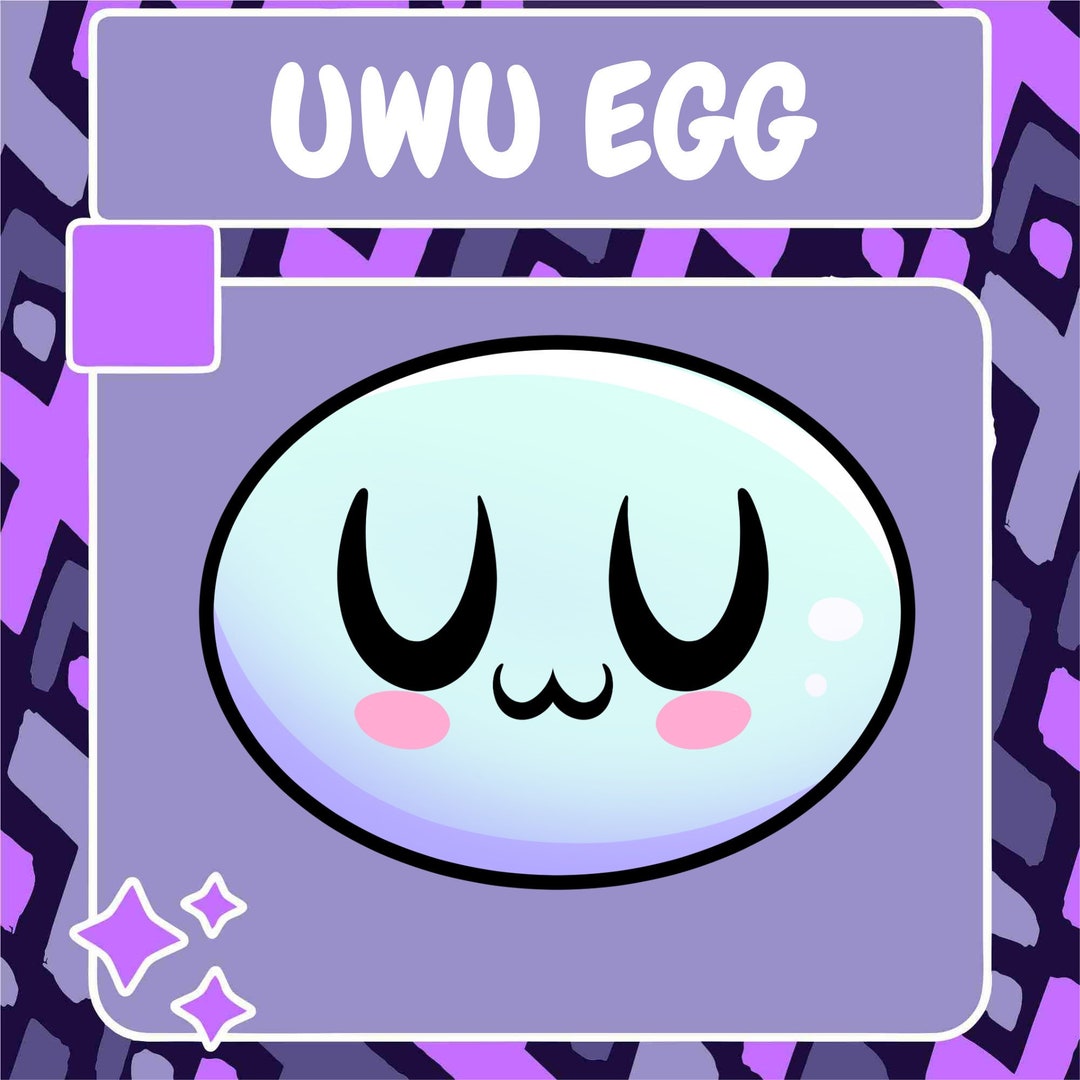 Uwu Egg Emote | Twitch Emote | Youtube Emote | Discord Emote ...