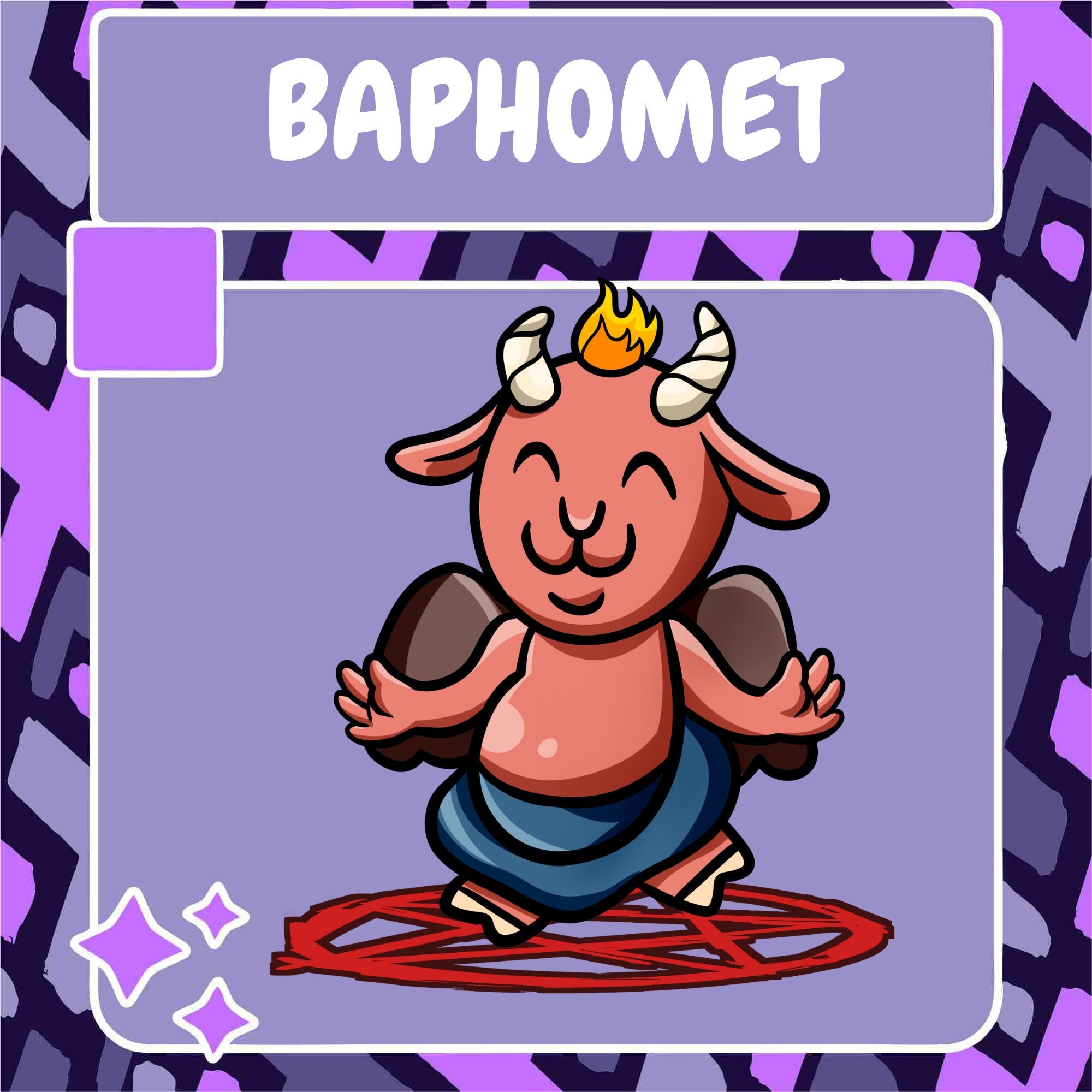 Baphomet Emote Twitch Emote Youtube Emote Discord Emote - Etsy