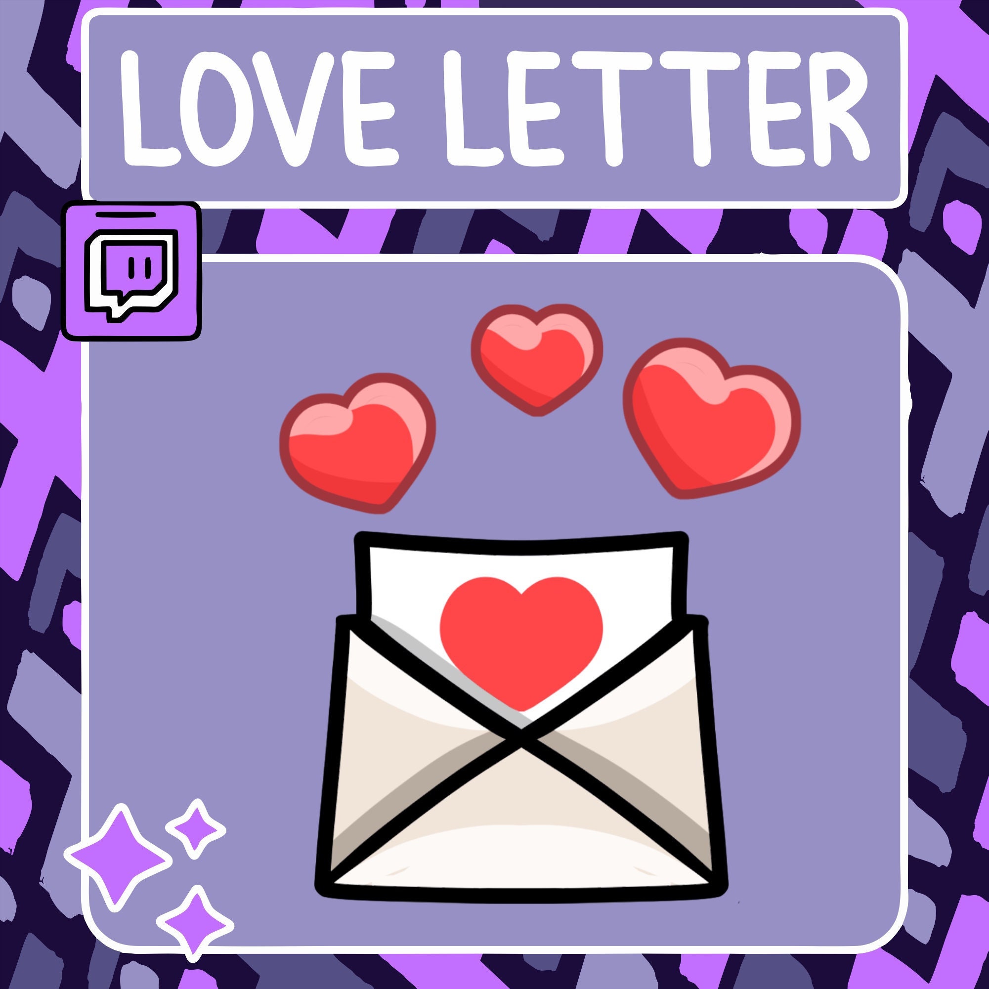 Love Letter Emote | Twitch Emote | Youtube Emote | Discord Emote ...
