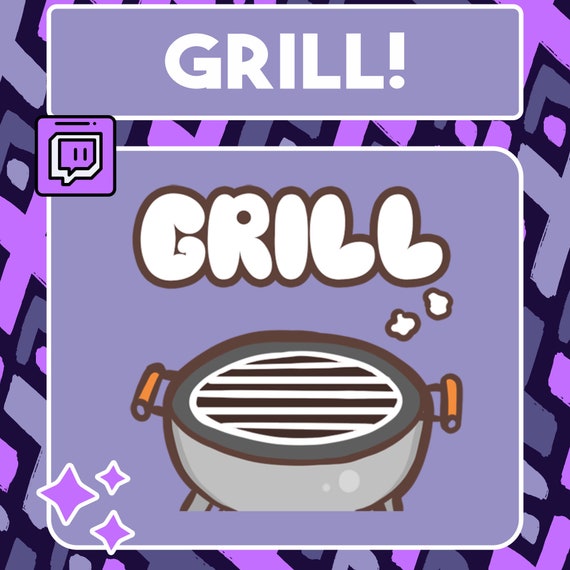 Grill Emote Twitch Emote Youtube Emote Discord Emote | Etsy