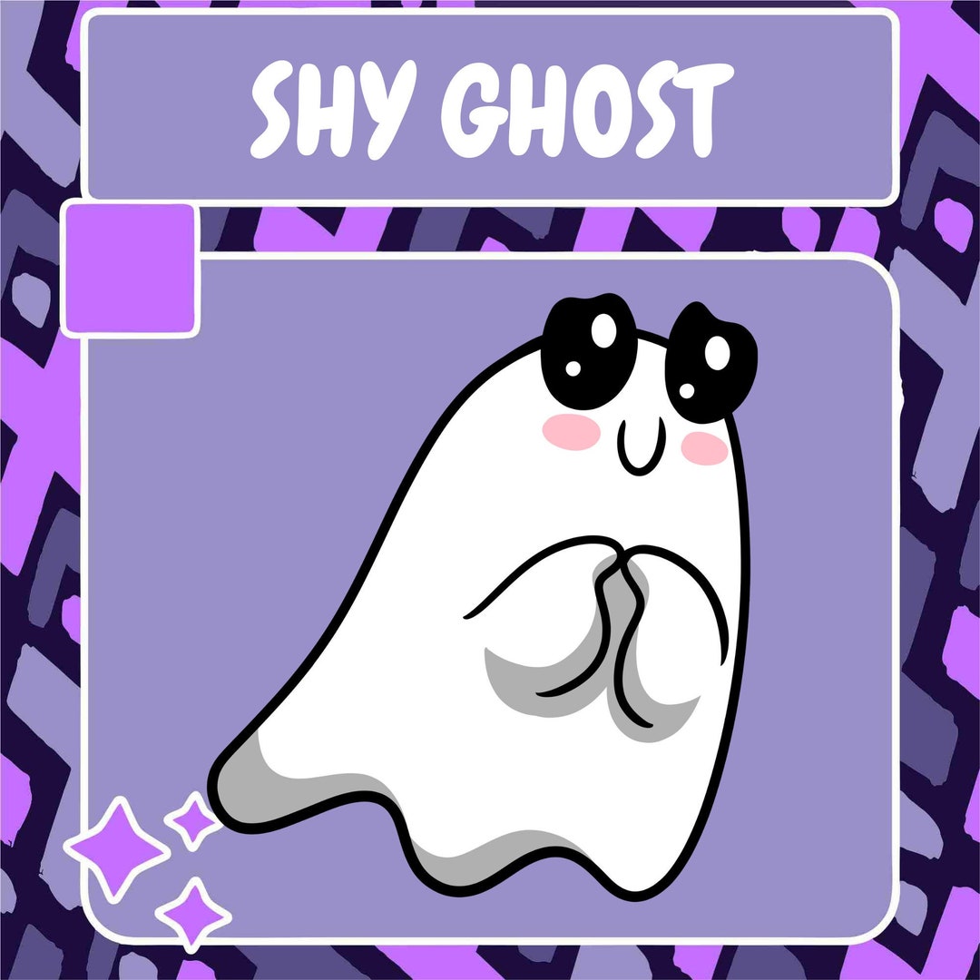 Shy Ghost Emote | Twitch Emote | Youtube Emote | Discord Emote ...