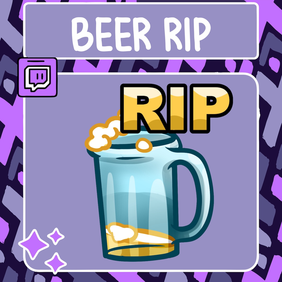 Beer is Gone RIP Emote | Twitch Emote | Youtube Emote | Discord Emote ...
