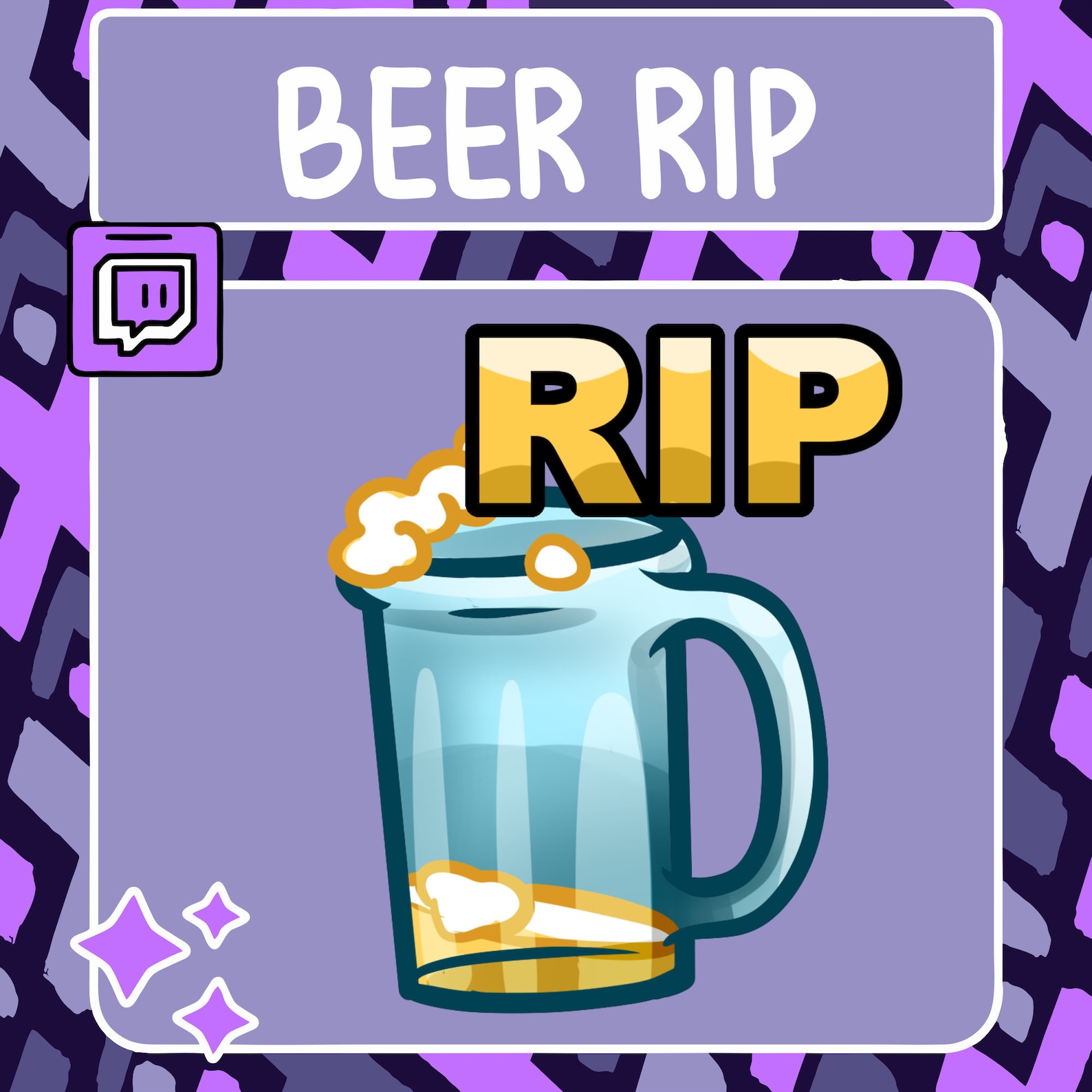 Beer is Gone RIP Emote Twitch Emote Youtube Emote Discord Emote ...
