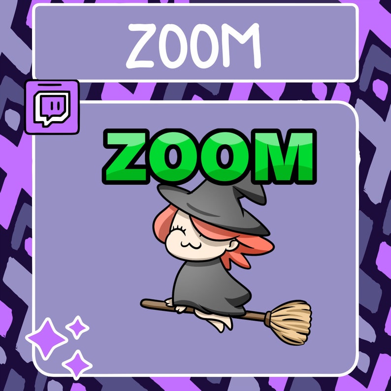 Zoom Witch Emote Twitch Emote Youtube Emote Discord Emote Community ...