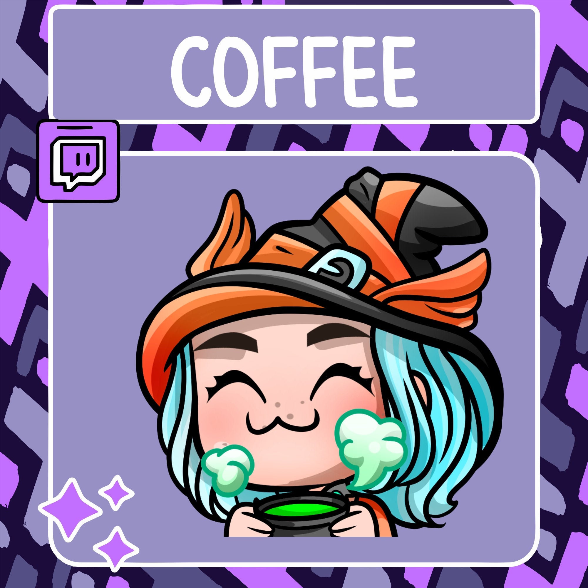 Witch Coffee Emote | Twitch Emote | Youtube Emote | Discord Emote ...
