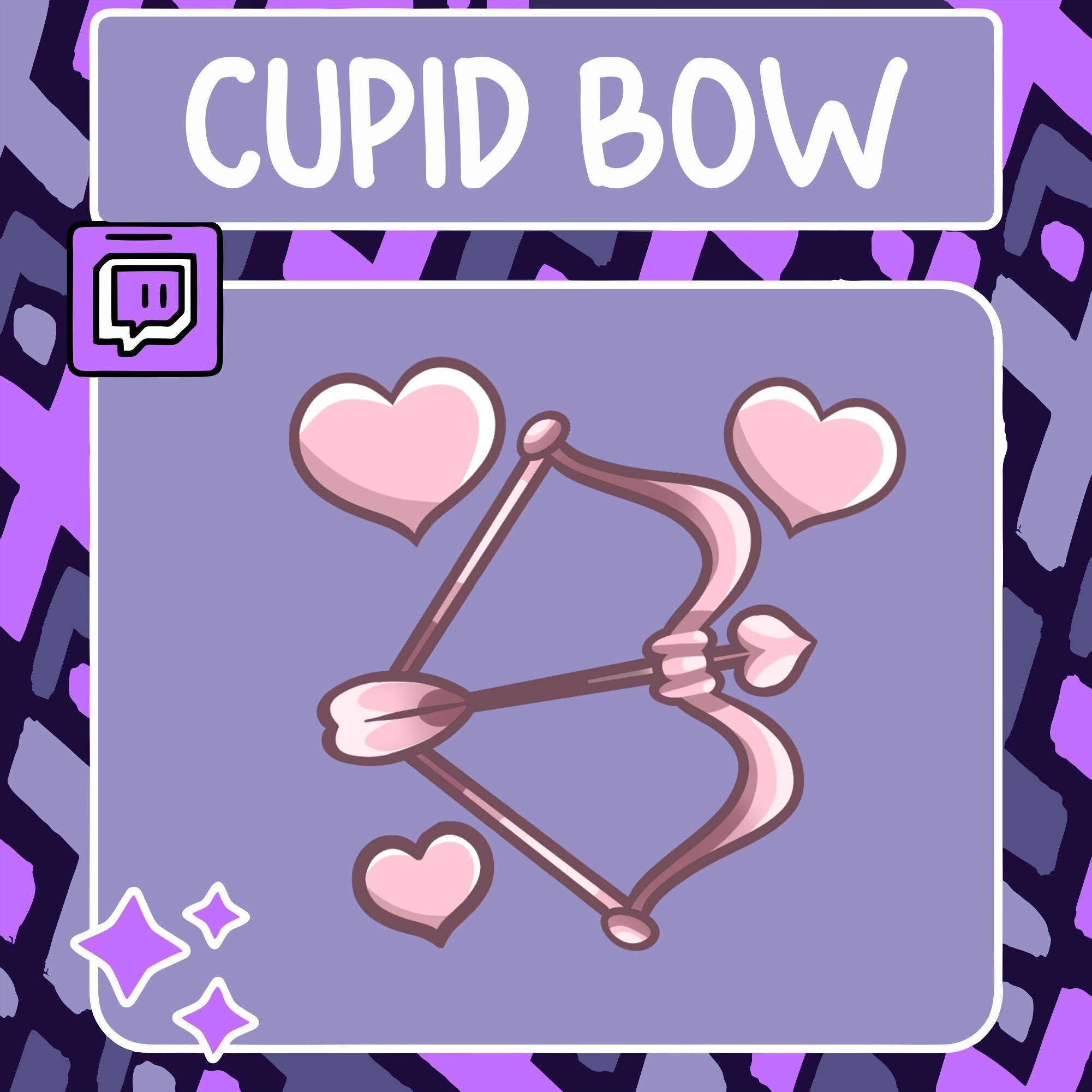 Pink Cupid Bow Emote | Twitch Emote | Youtube Emote | Discord Emote ...