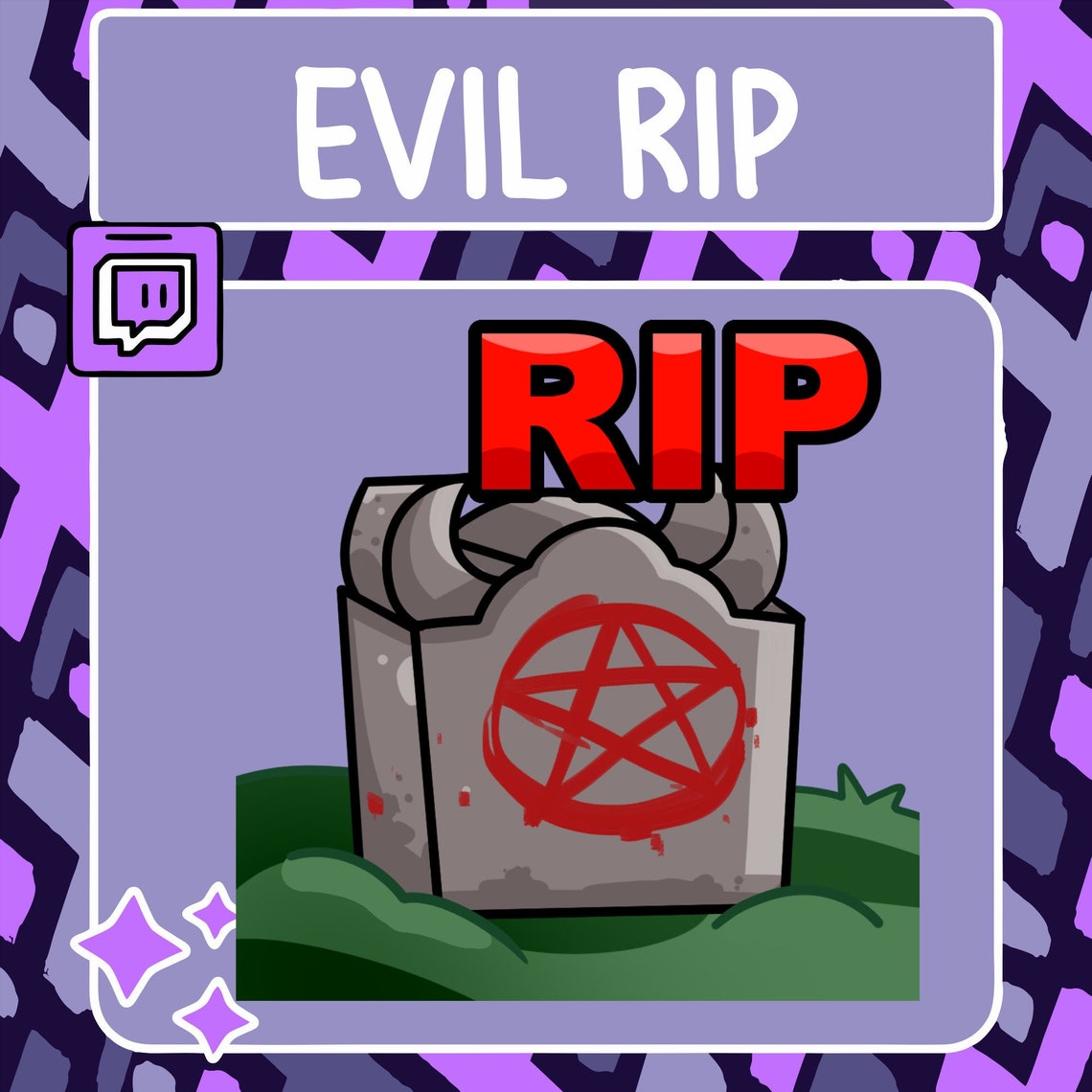 Evil RIP Emote Twitch Emote Youtube Emote Discord Emote Community Emote ...