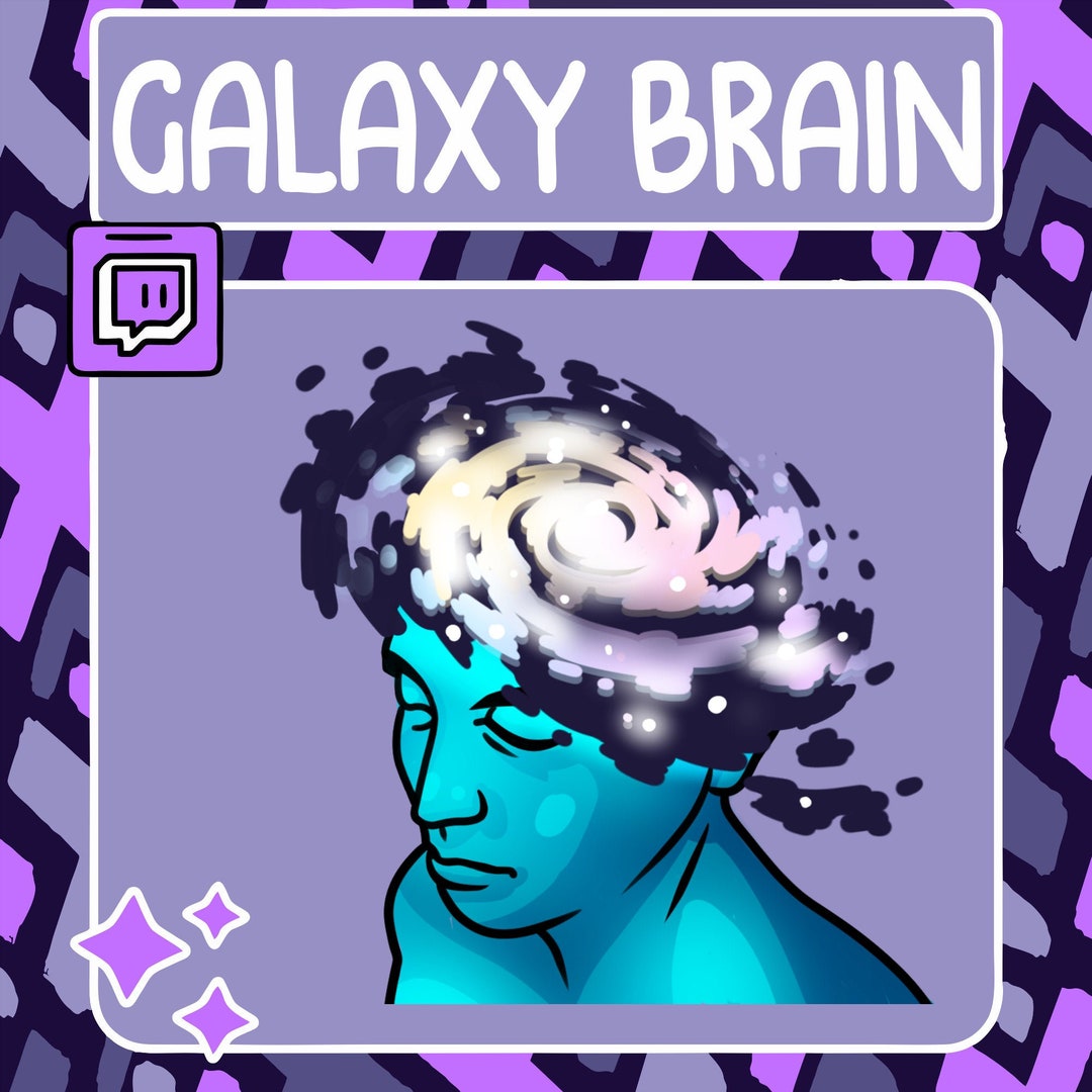 Galaxy Brain Emote | Twitch Emote | Youtube Emote | Discord Emote ...