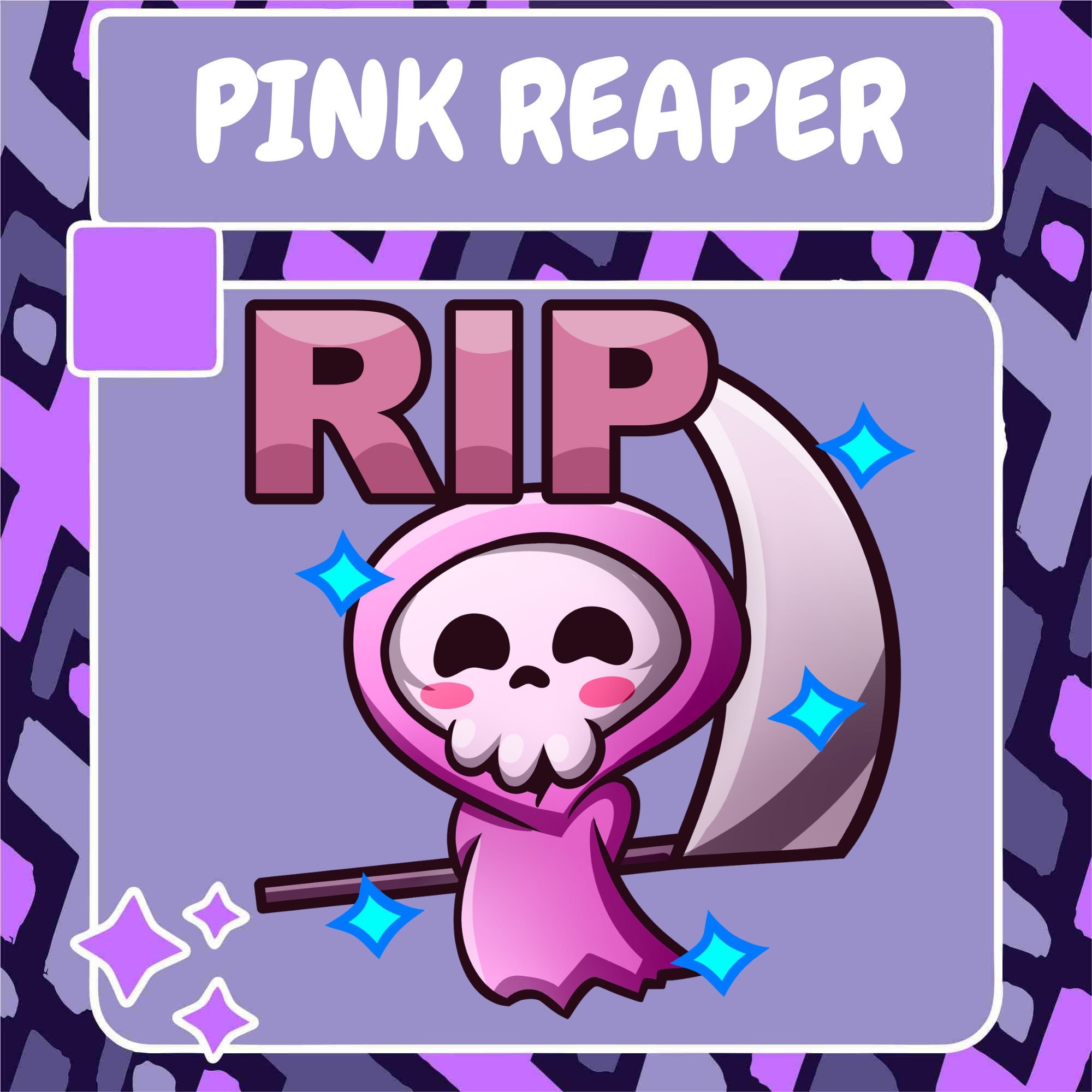 Pink Reaper Emote Twitch Emote Youtube Emote Discord Emote Community ...
