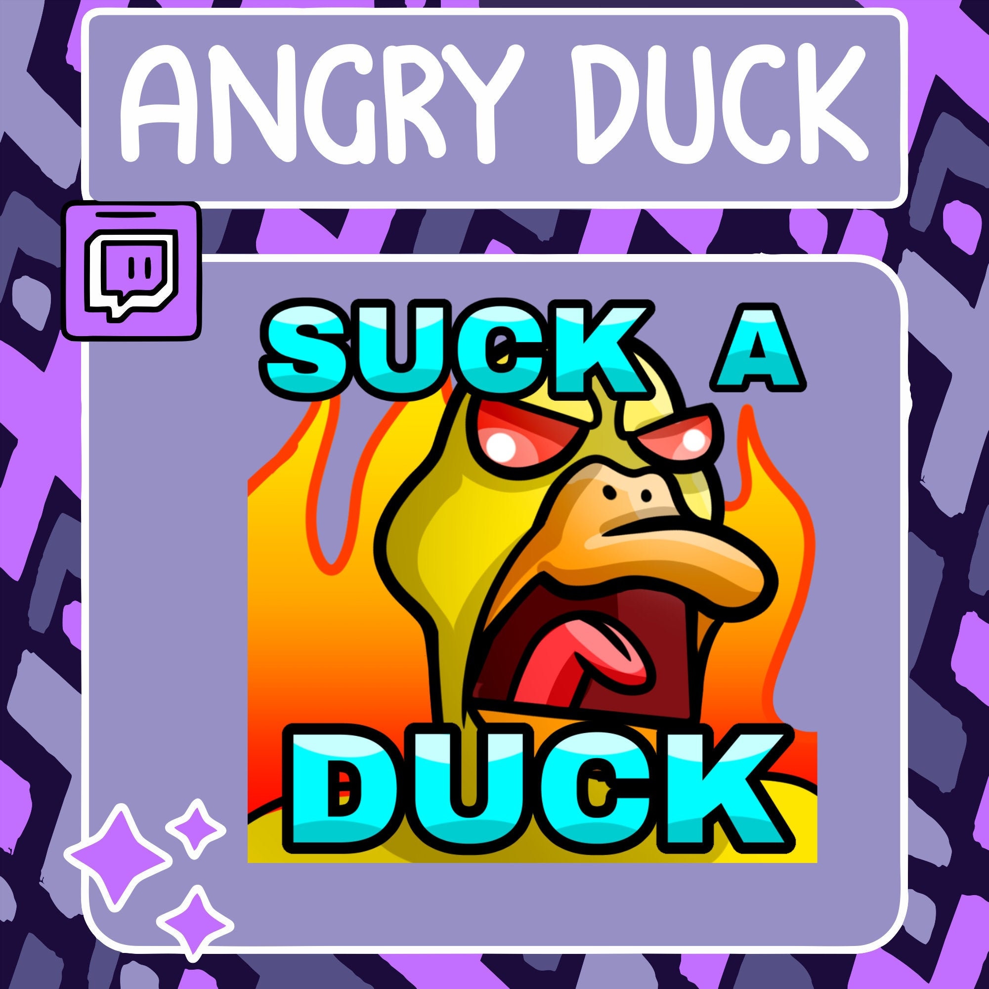 Suck A Duck Emote | Twitch Emote | Youtube Emote | Discord Emote ...