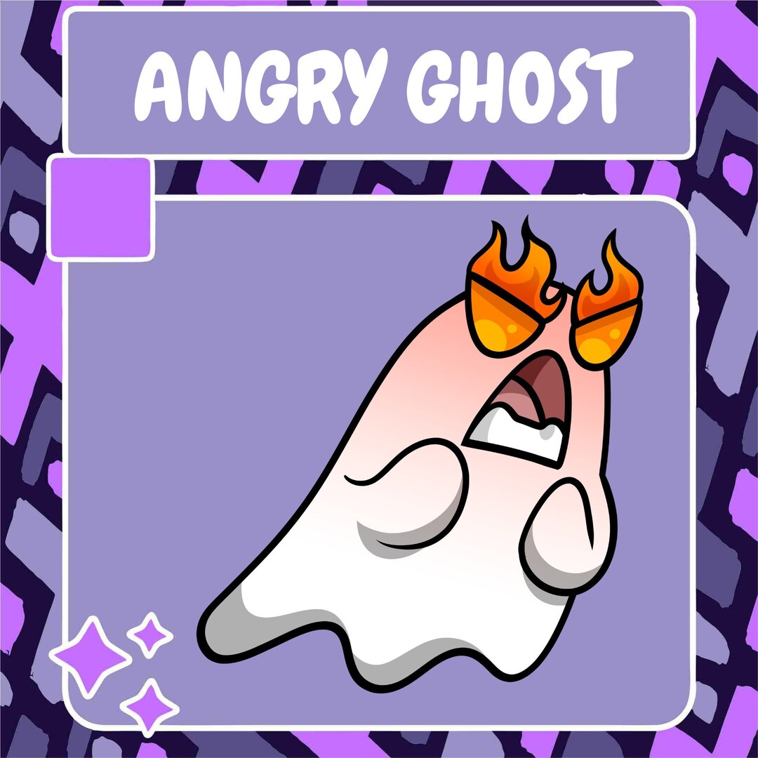 Angry Ghost Emote Twitch Emote Youtube Emote Discord Emote Community ...