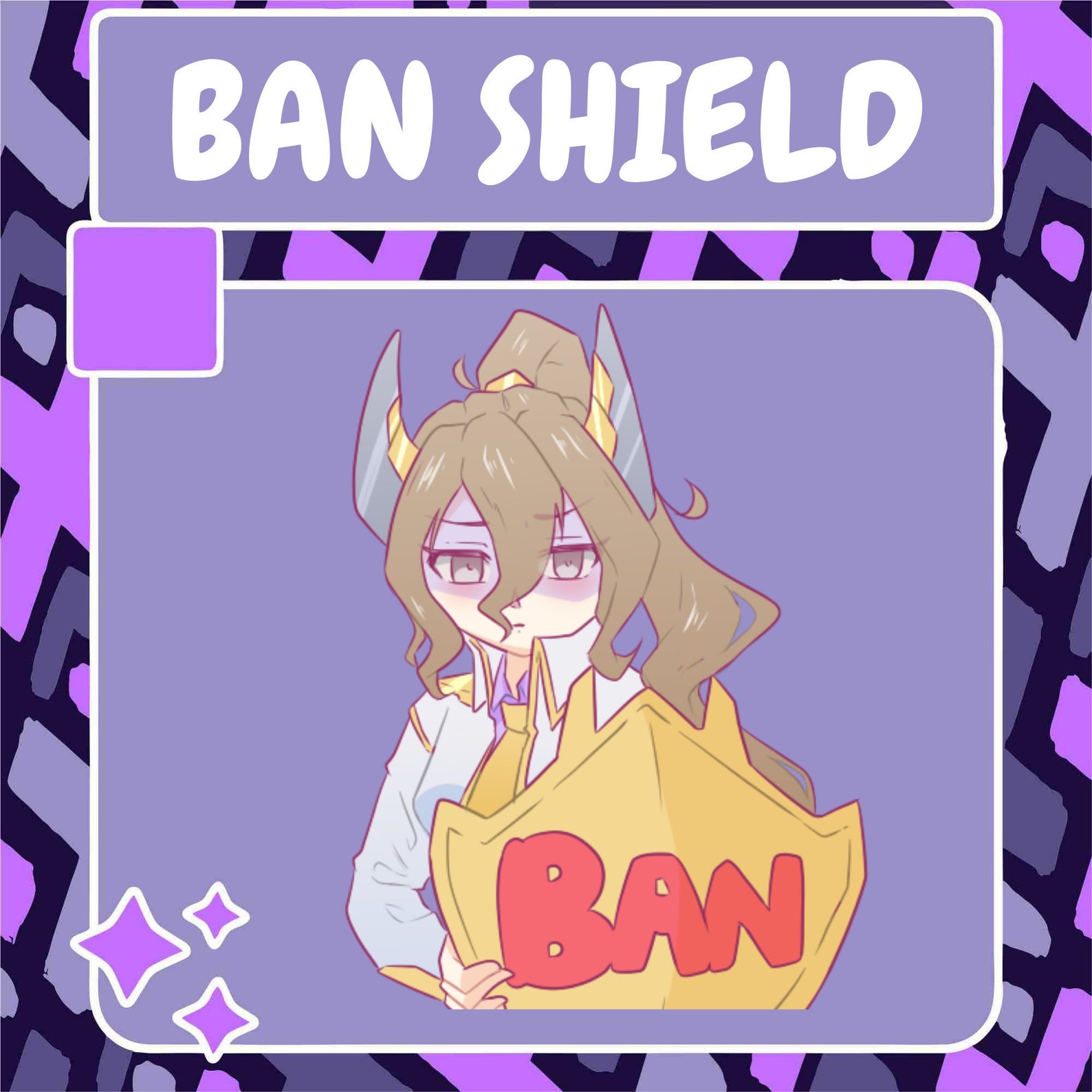 Ban Shield Emote Twitch Emote Youtube Emote Discord - Etsy