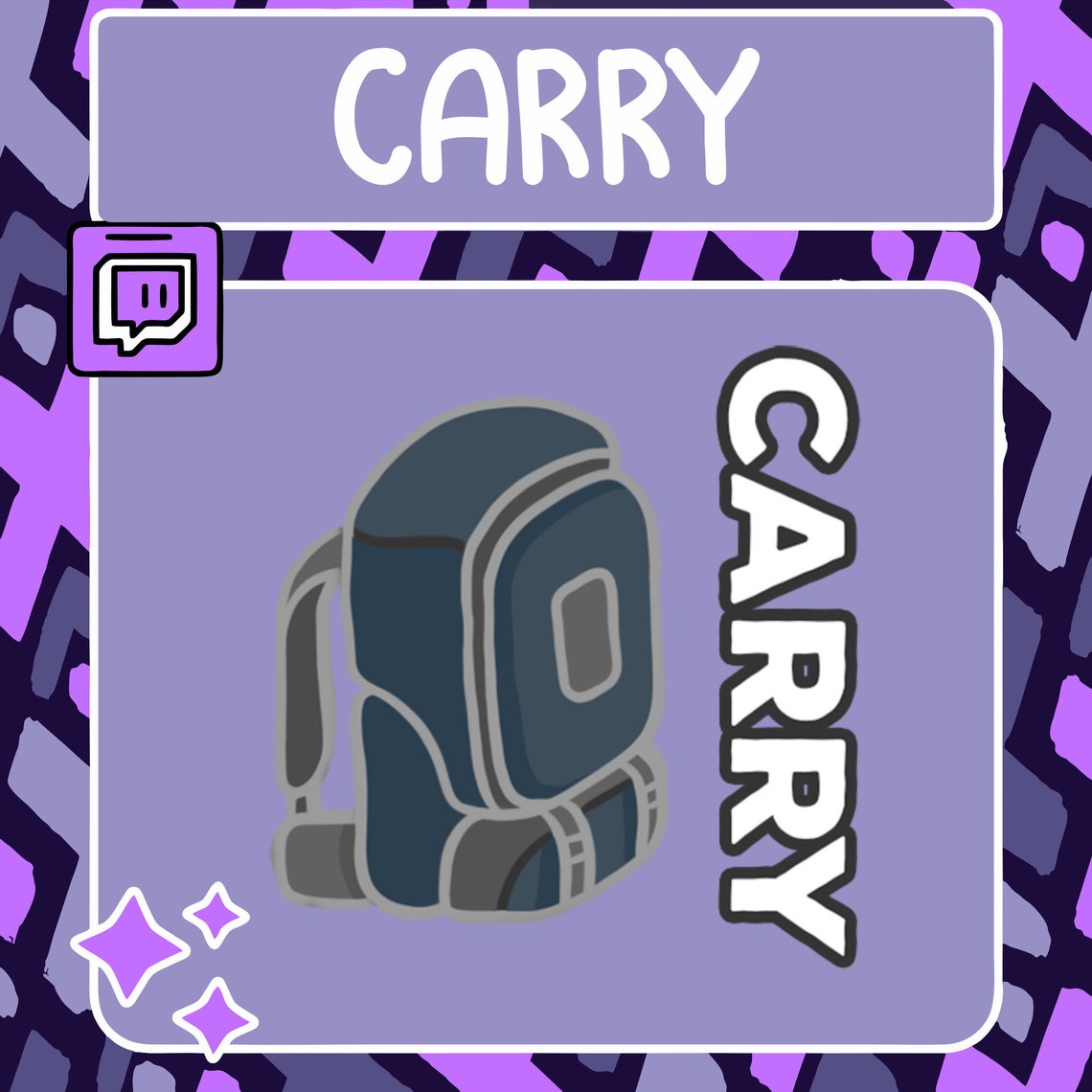 Carry Backpack Emote | Twitch Emote | Youtube Emote | Discord Emote ...