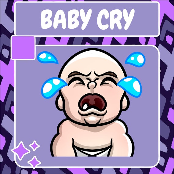 Crybaby Emote Twitch Emote Youtube Emote Discord Emote | Etsy UK