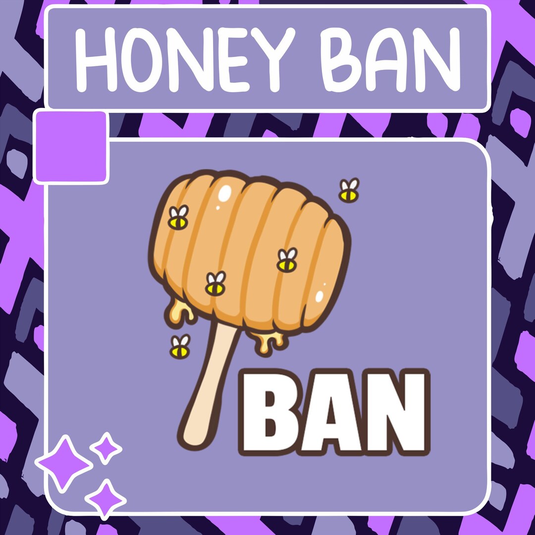 Honey Ban Hammer Emote | Twitch Emote | Youtube Emote | Discord Emote ...