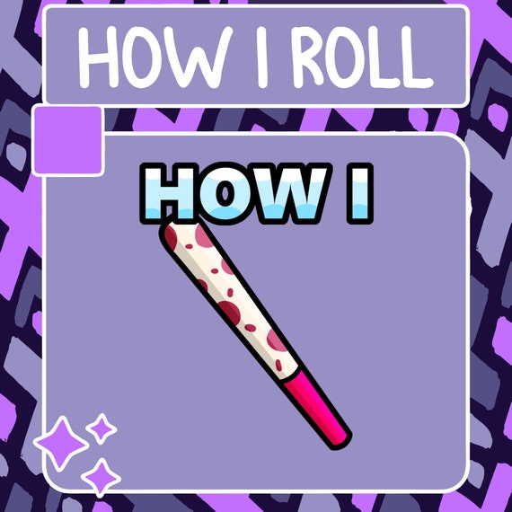 How I Roll Emote Twitch Emote Youtube Emote Discord | Etsy