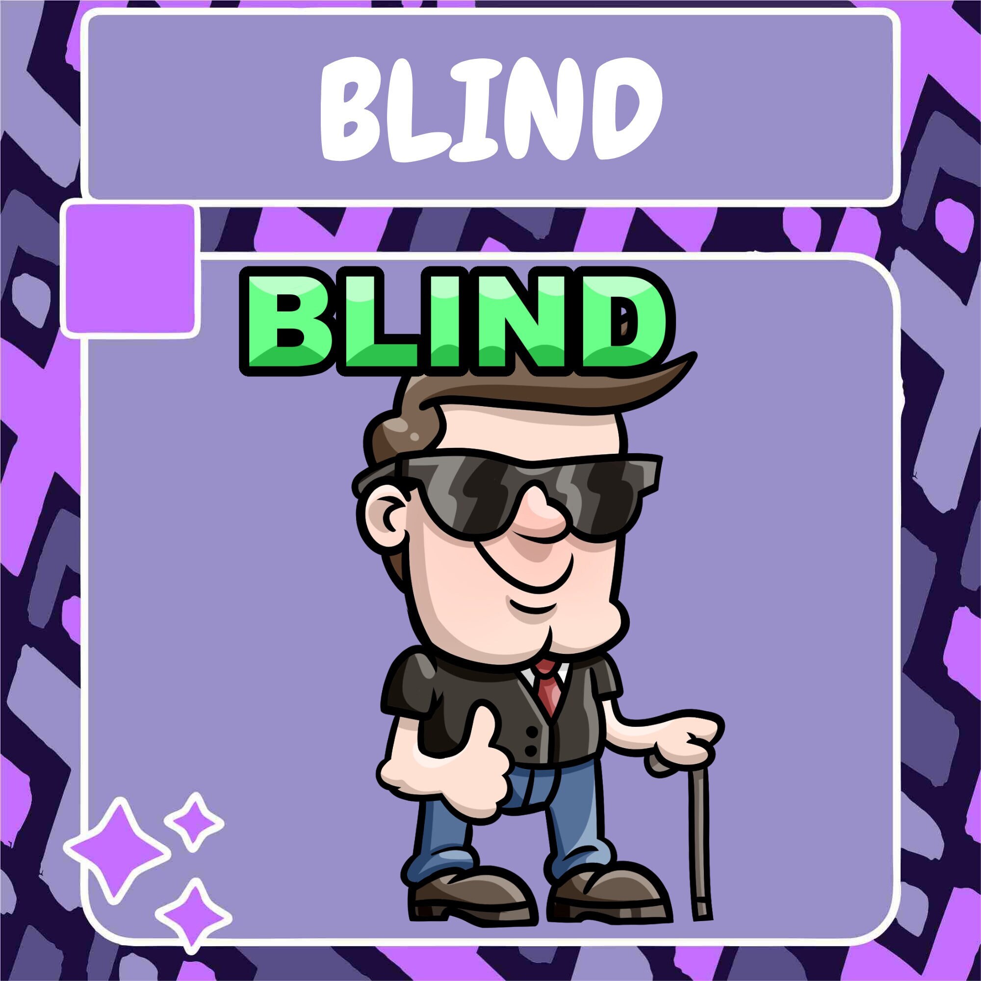 Blind Emote Twitch Emote Youtube Emote Discord Emote Community Emote ...