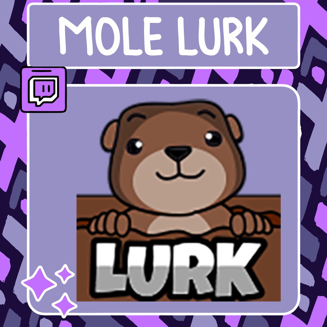Mole Lurker Emote | Twitch Emote | Youtube Emote | Discord Emote ...