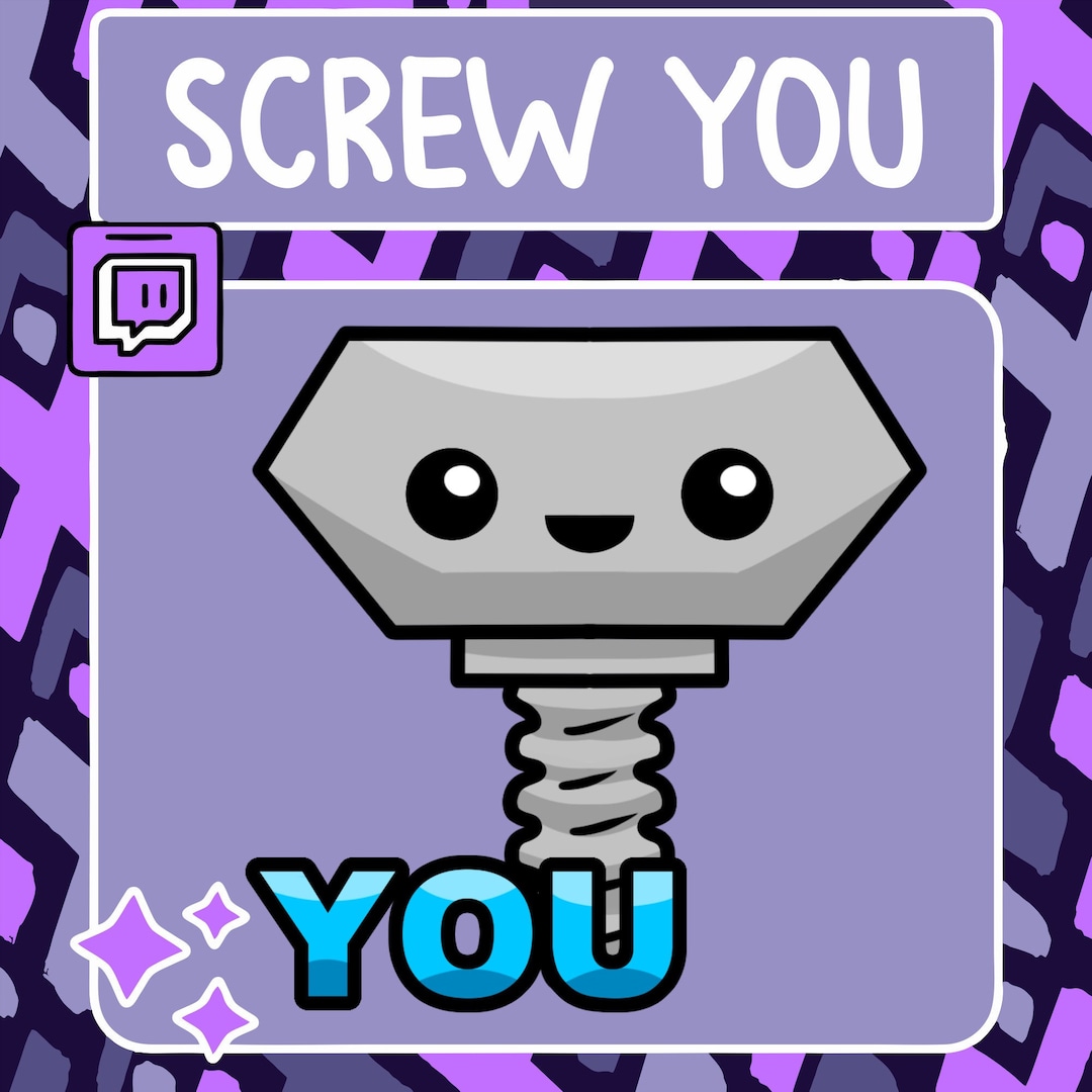 Screw You Kawaii Emote | Twitch Emote | Youtube Emote | Discord Emote ...