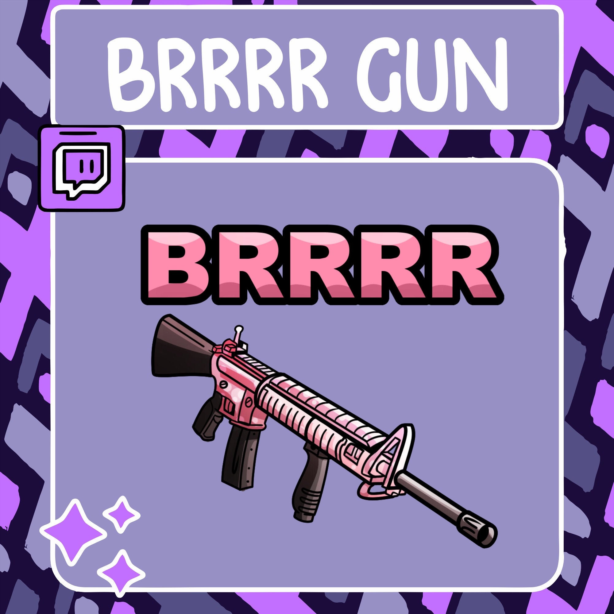 Animado BRRR Gun Emote Emote / Twitch Emote / Youtube Emote / Discord ...
