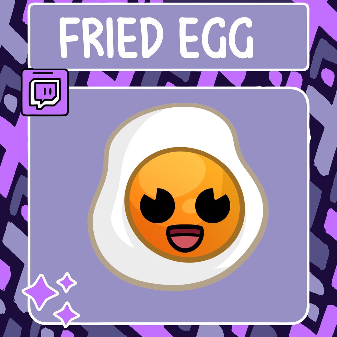 Fried Egg Emote Twitch Emote Youtube Emote Discord Emote Community ...