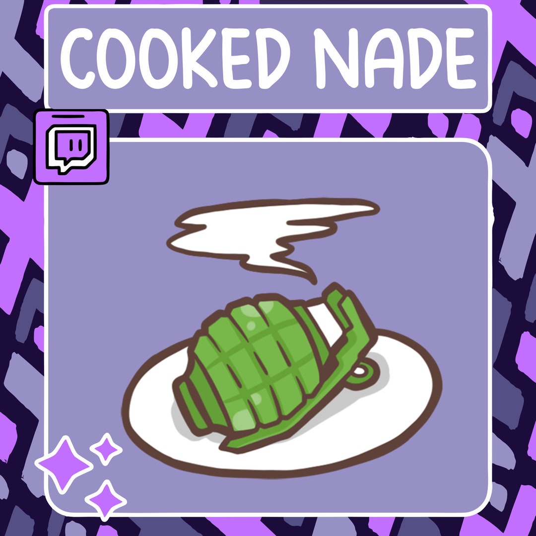 Cooked Nade Emote Twitch Emote Youtube Emote Discord Emote Community ...