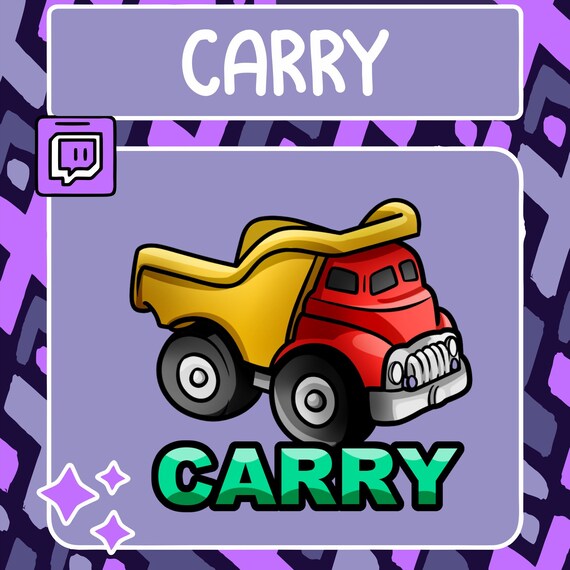 Dumptruck Carry Emote Twitch Emote Youtube Emote Discord | Etsy