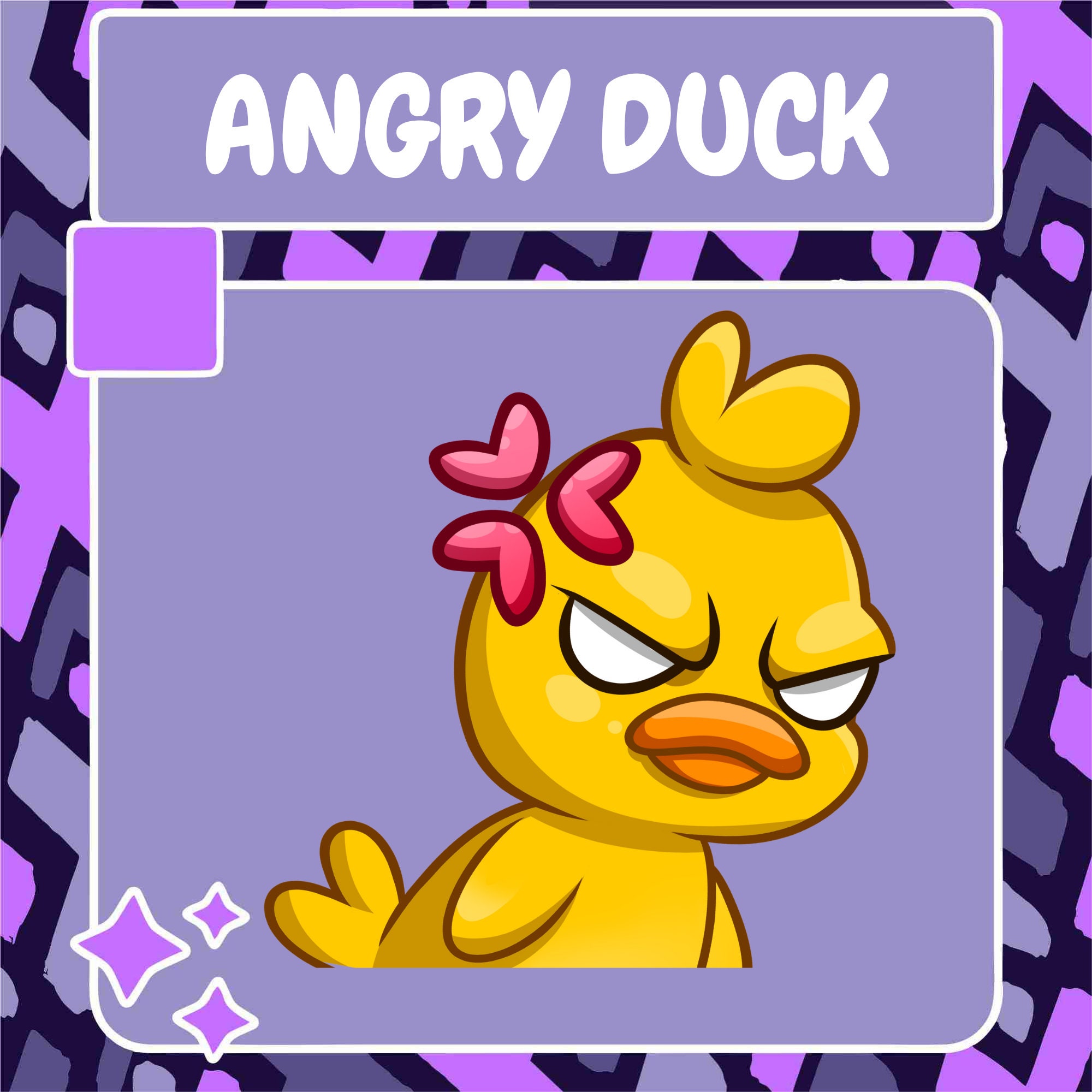Angry Duck Emote Twitch Emote Youtube Emote Discord - Etsy