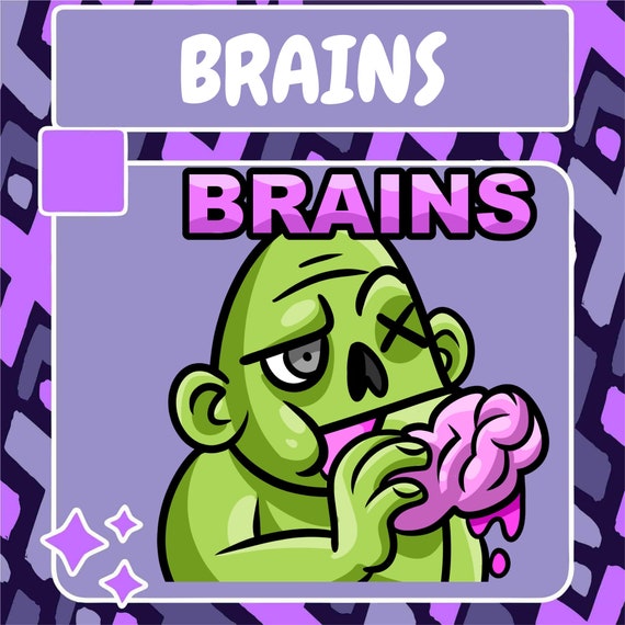 Brains Emote Twitch Emote Youtube Emote Discord Emote | Etsy