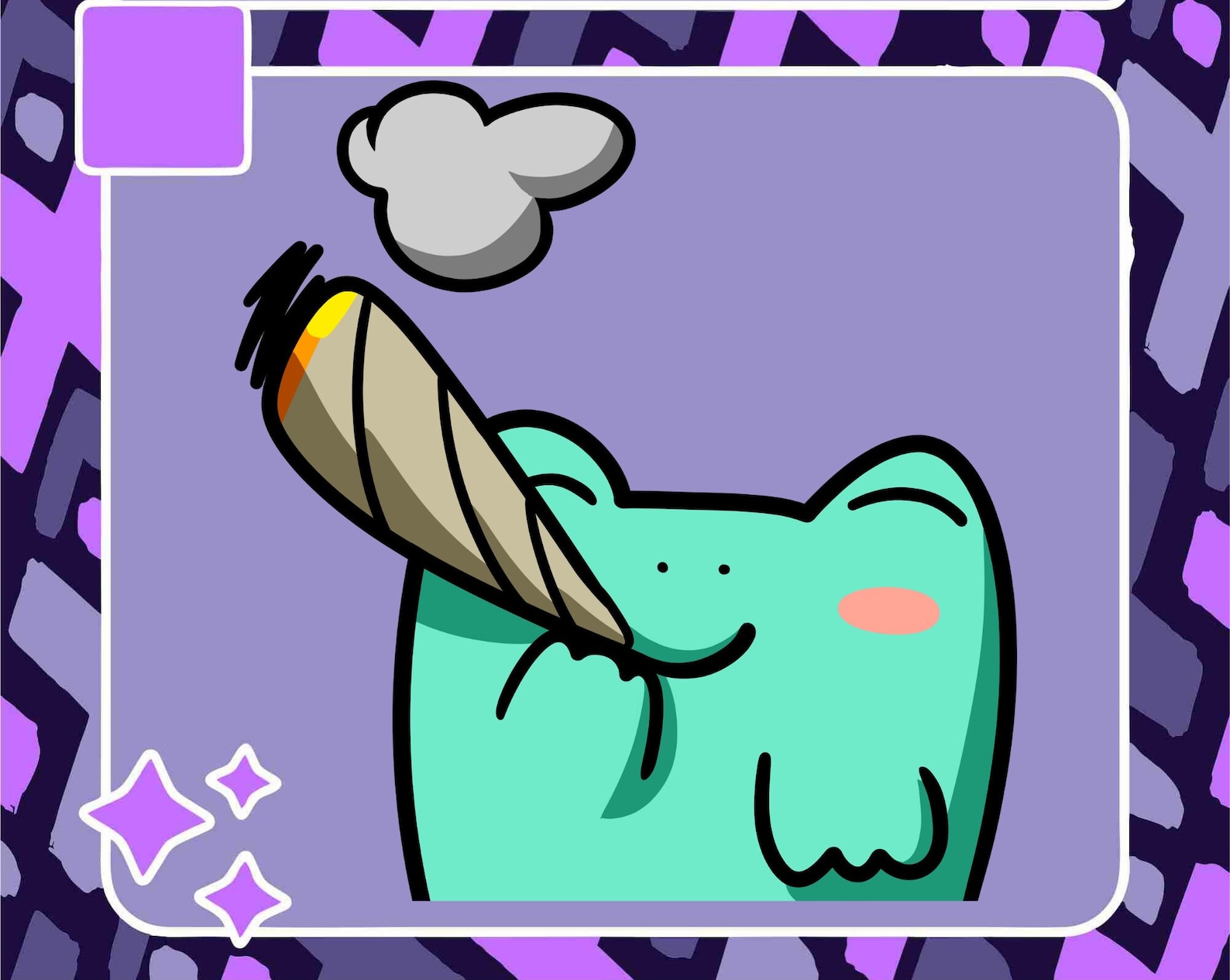 Frog Joint Weed Emote | Twitch Emote | Youtube Emote | Discord Emote ...