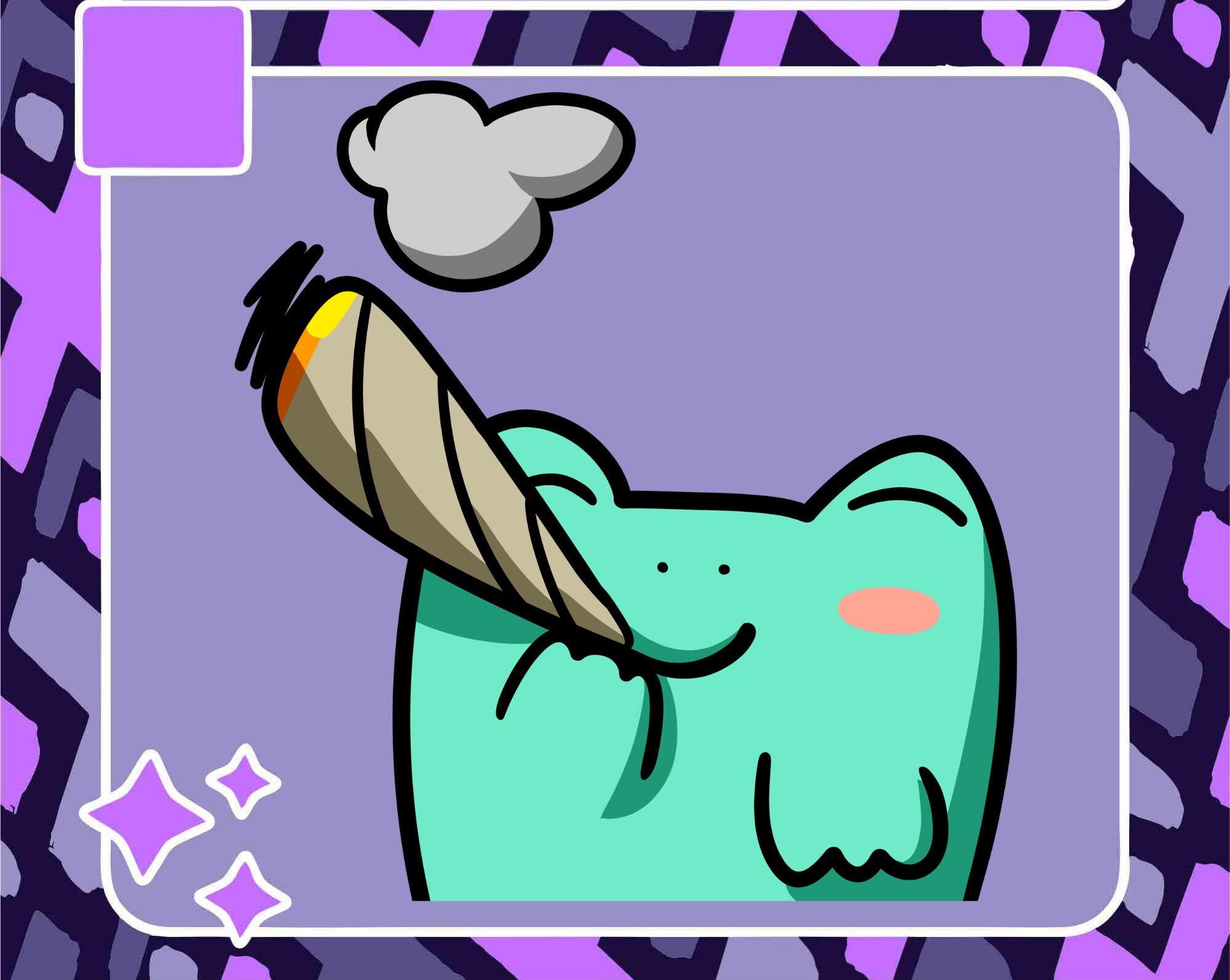 Frog Joint Weed Emote | Twitch Emote | Youtube Emote | Discord Emote ...
