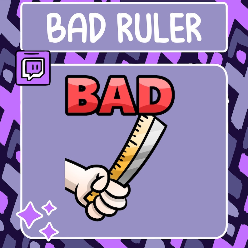 Bad Ruler Emote Twitch Emote Youtube Emote Discord Emote Community ...