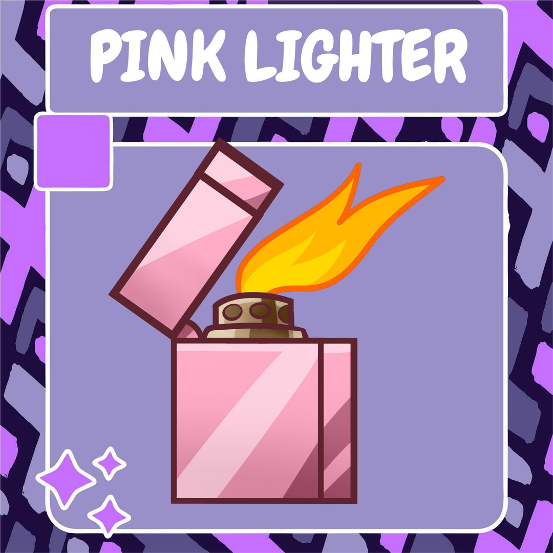 Pink Lighter Emote | Twitch Emote | Youtube Emote | Discord Emote ...