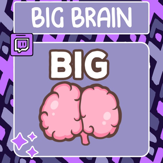 Big Brain Emote Twitch Emote Youtube Emote Discord Emote - Etsy Denmark