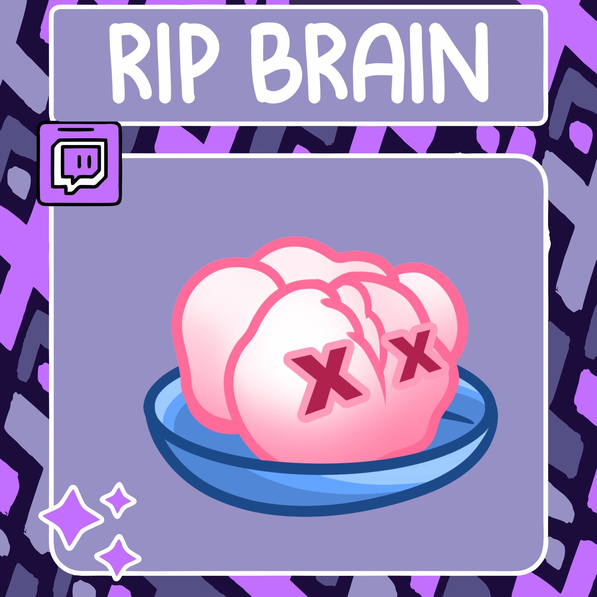 RIP Brain Emote Twitch Emote Youtube Emote Discord Emote Community ...