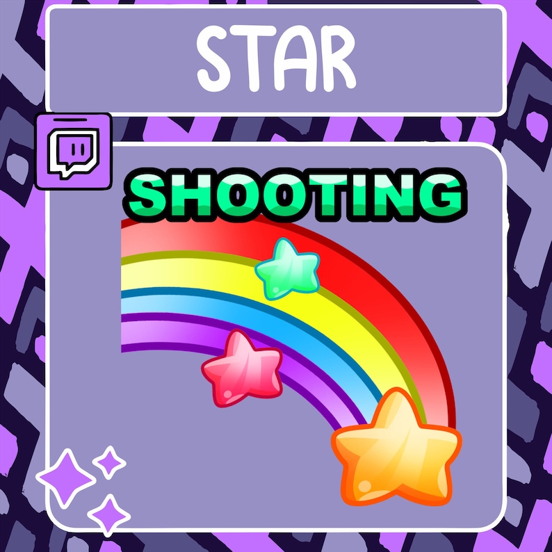 Shooting Star Emote | Twitch Emote | Youtube Emote | Discord Emote ...