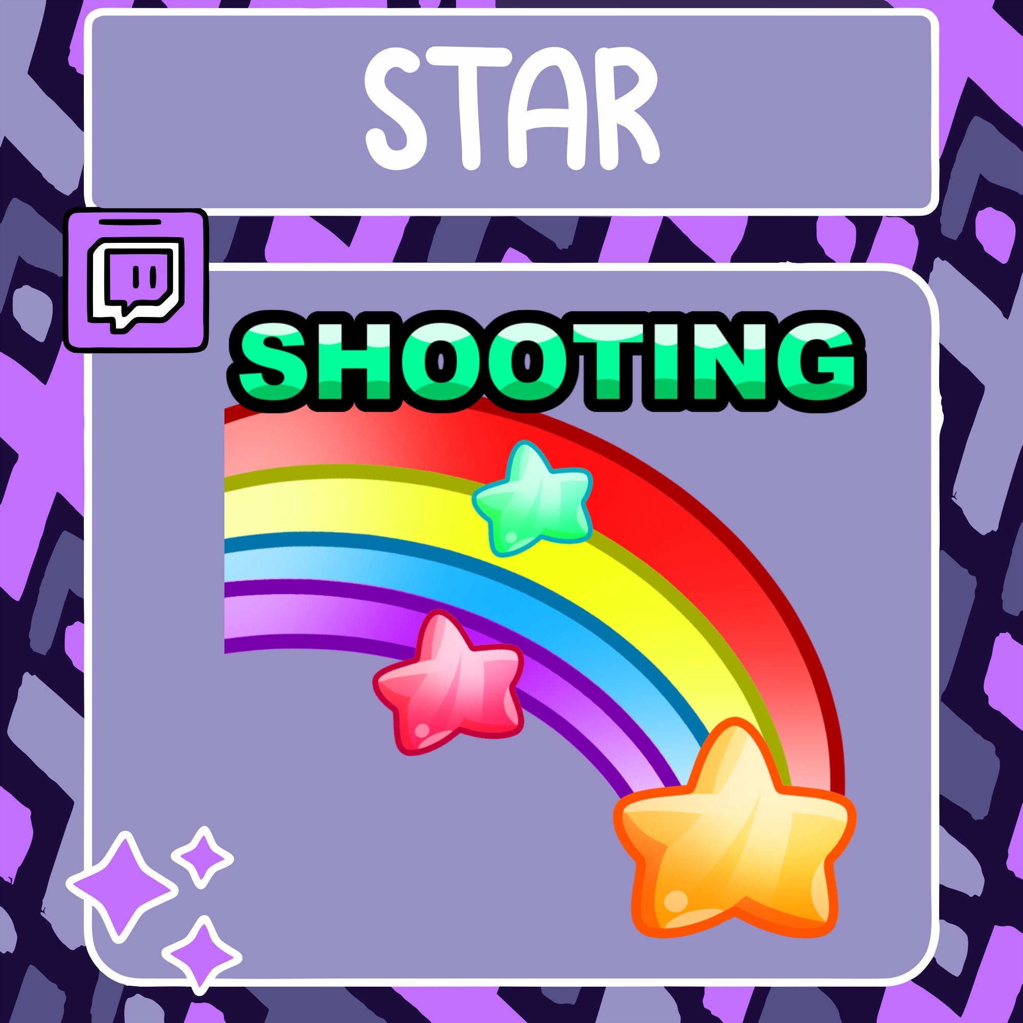 Shooting Star Emote Twitch Emote Youtube Emote Discord Emote Community ...