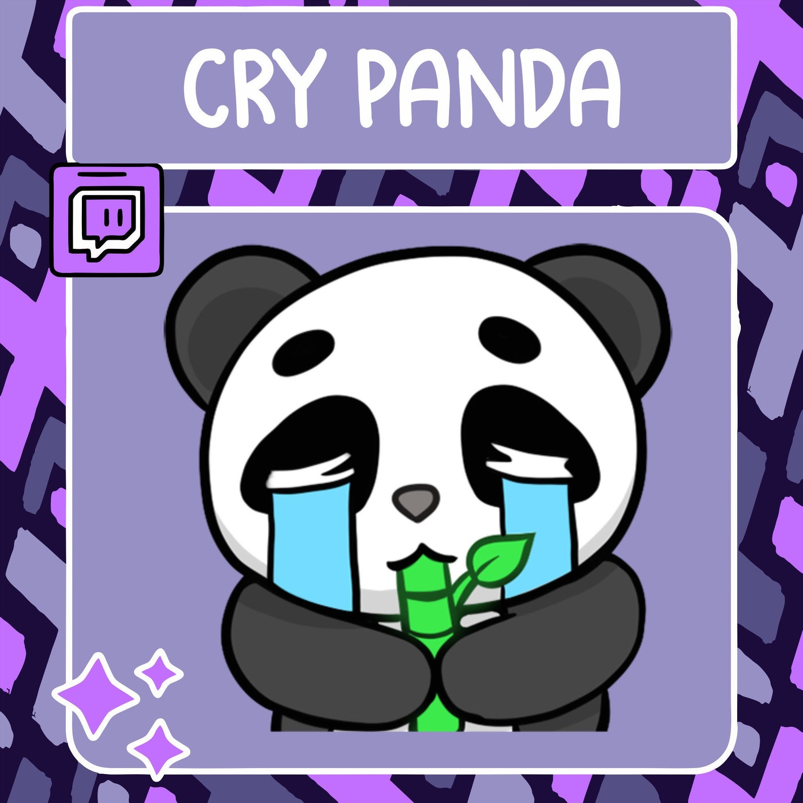 Cry Panda Emote | Twitch Emote | Youtube Emote | Discord Emote ...