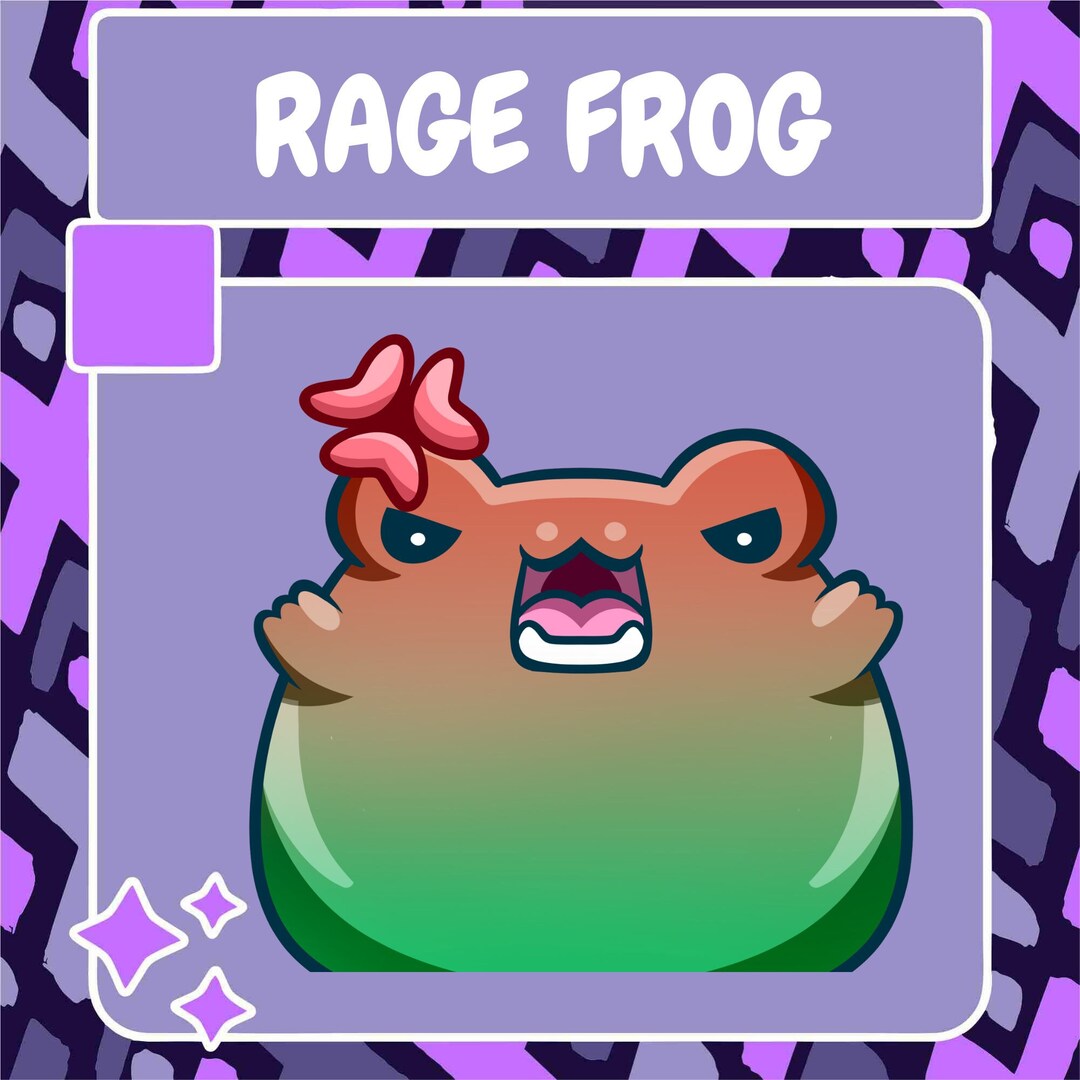 Rage Frog Emote | Twitch Emote | Youtube Emote | Discord Emote ...