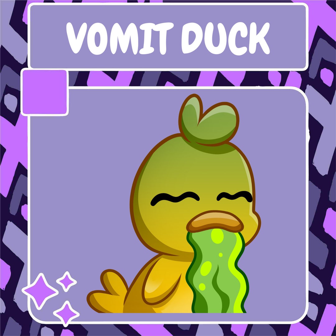 Vomit Duck Emote Twitch Emote Youtube Emote Discord Emote Community ...
