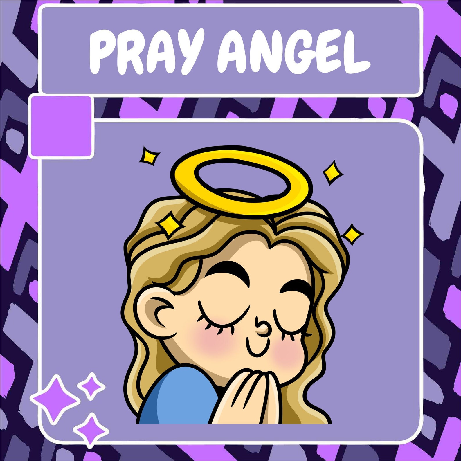 Girl Pray Emote Twitch Emote Youtube Emote Discord Emote - Etsy